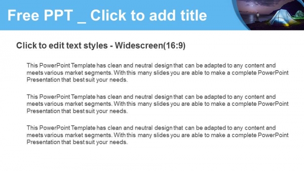 Wild forest landscape of a red deer in the mist PowerPoint Templates ...