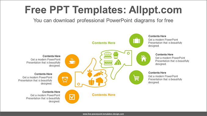 up-down Powerpoint templates and Google Slides themes -Slidego