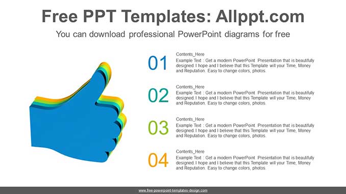 Thumbs-Up PowerPoint Diagram - Slidesgo templates