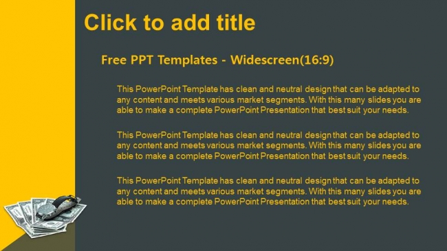 Time Is Money PowerPoint Templates - Slidesgo templates