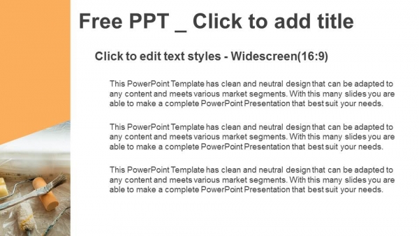 Tools and accessories for home renovation PowerPoint Templates ...