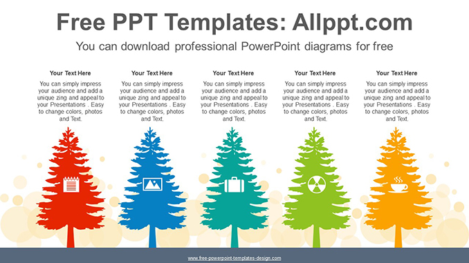 Tree Silhouettes PowerPoint Diagram - Powerpoint and google slides ...