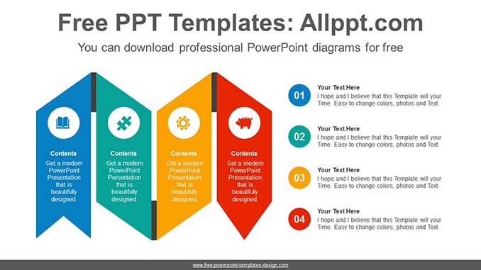 Twisted Ribbon PowerPoint Diagram - Slidesgo templates Twisted Ribbon PowerPoint Diagram - Slidesgo templates