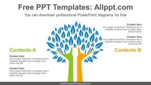 Two Hands Tree PowerPoint Diagram - Slidesgo templates
