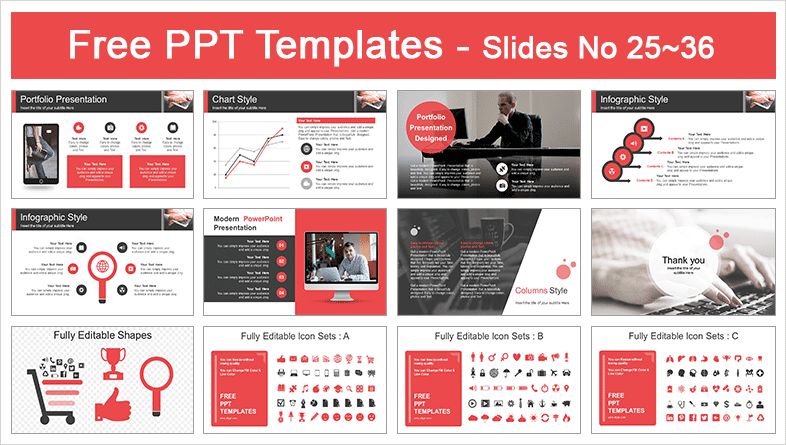 Computer Business Using Laptop PowerPoint Template - Powerpoint and ...