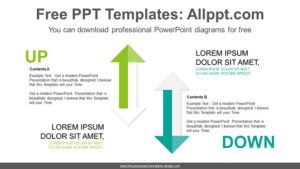 Up-Down Arrows PowerPoint Diagram - Slidesgo templates