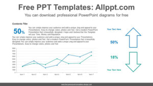 Up-down line chart PowerPoint Diagram Template - Slidesgo templates