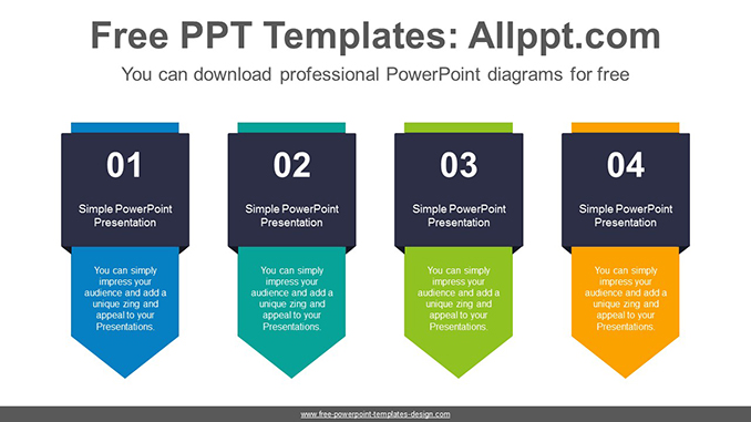 Vertical flag banner PowerPoint Diagram - Powerpoint and google slides ...