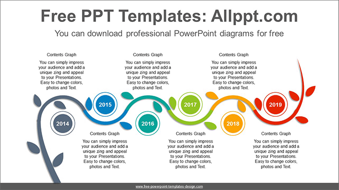 Vine plants PowerPoint Diagram Template - Powerpoint and google slides ...