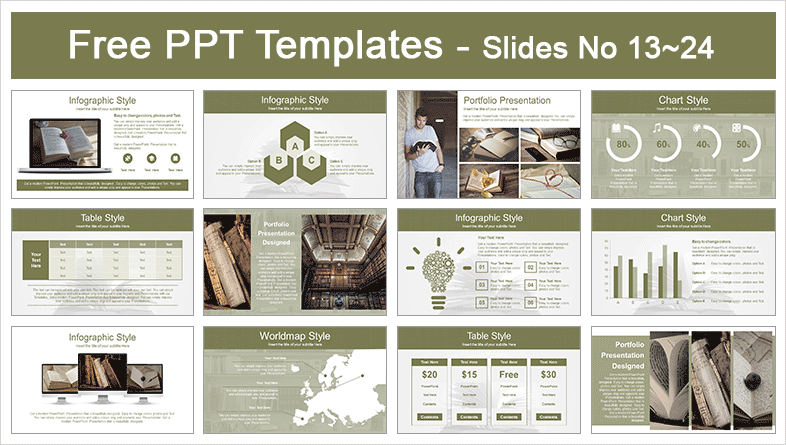 Vintage Old Books PowerPoint Template - Slidesgo templates
