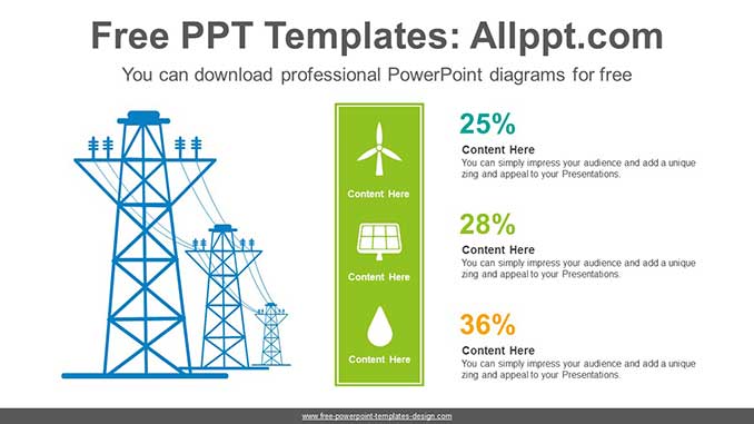 Voltage Electricity Tower PPT Diagram - Powerpoint and google slides ...