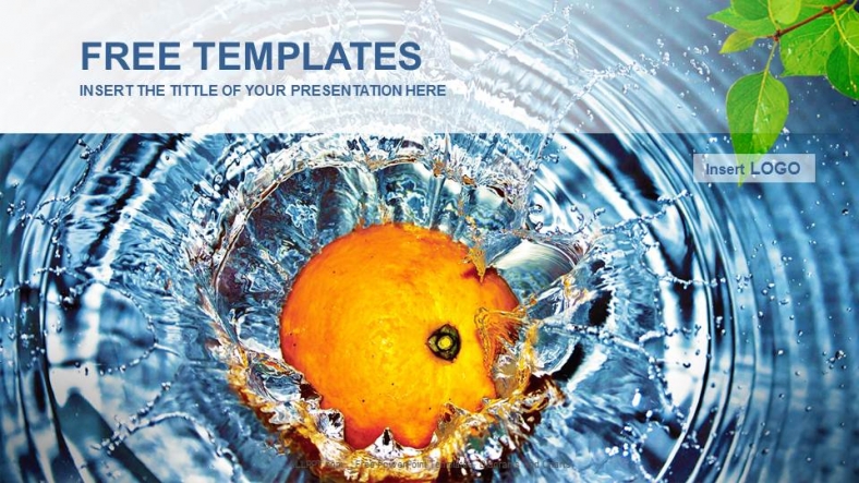 Water With Orange Nature PPT Templates - Slidesgo templates