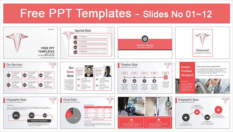 White Medical Symbol PowerPoint Template - Slidesgo templates