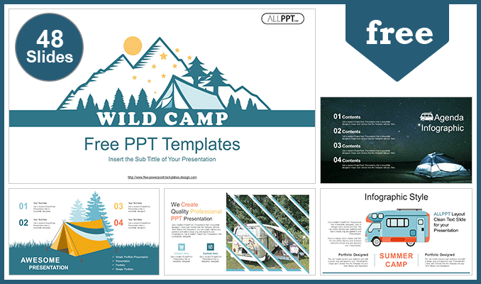 camping Powerpoint templates and Google Slides themes -Slidego