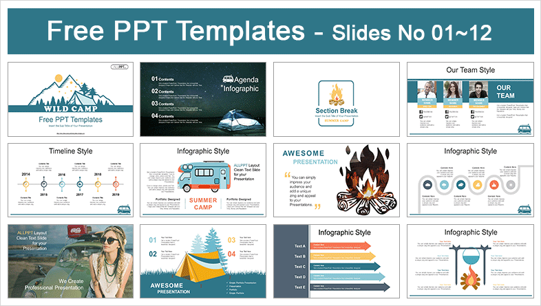 Wild Camp PowerPoint Templates - Powerpoint and google slides ...
