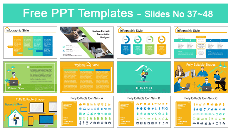 Working From Home PowerPoint Templates - Slidesgo templates