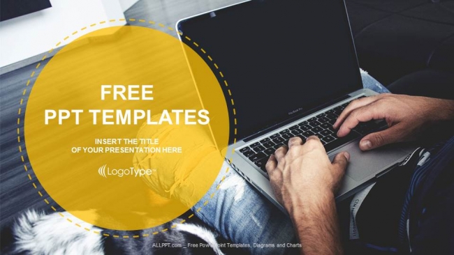Working On Laptop PowerPoint Templates - Slidesgo templates