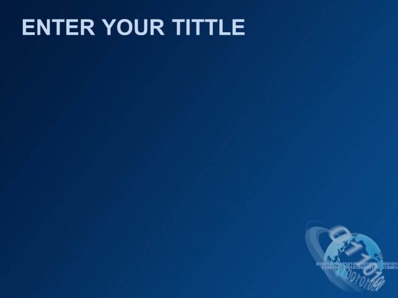 World Map In Blue PowerPoint Template Design - Slidesgo templates