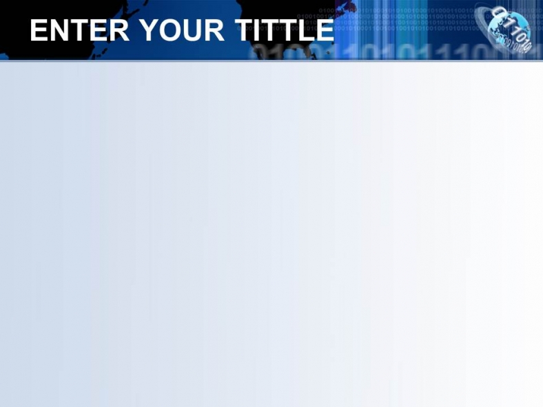 World Map In Blue PowerPoint Template Design - Slidesgo templates