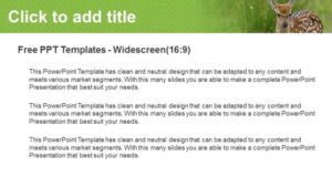 Young sika deer PowerPoint Templates - Slidesgo templates