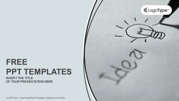Drawing light bulb and idea PowerPoint Templates - Powerpoint and ...
