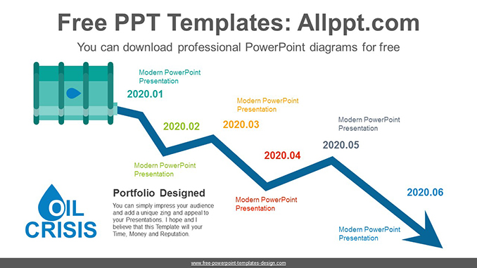 Oil Crisis Chart PowerPoint Diagram - Powerpoint and google slides ...
