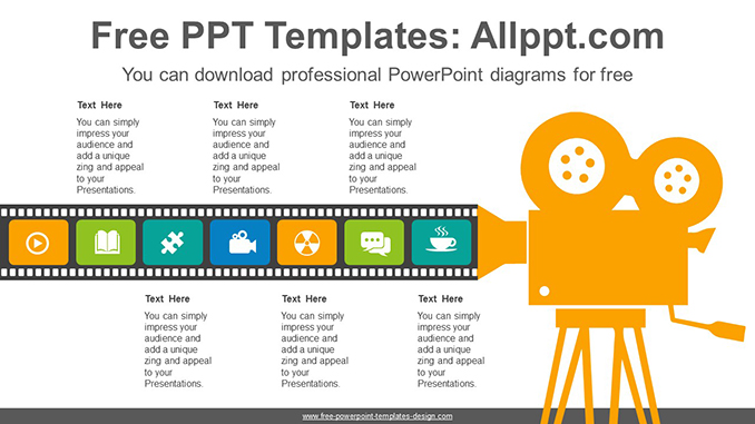 Projector Film PowerPoint Diagram - Powerpoint and google slides ...