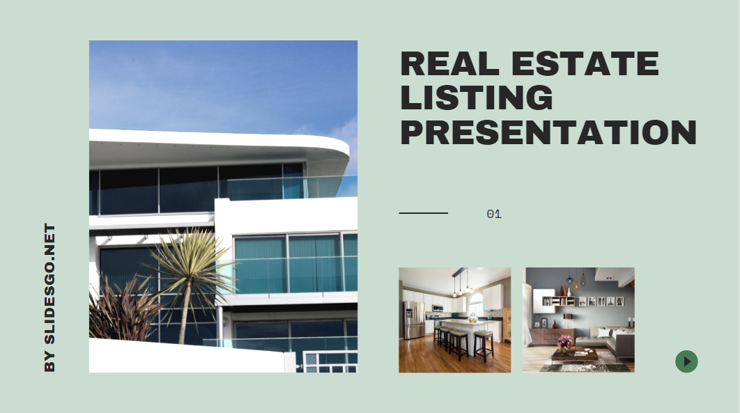 Real estate listing presentation - Slidesgo templates