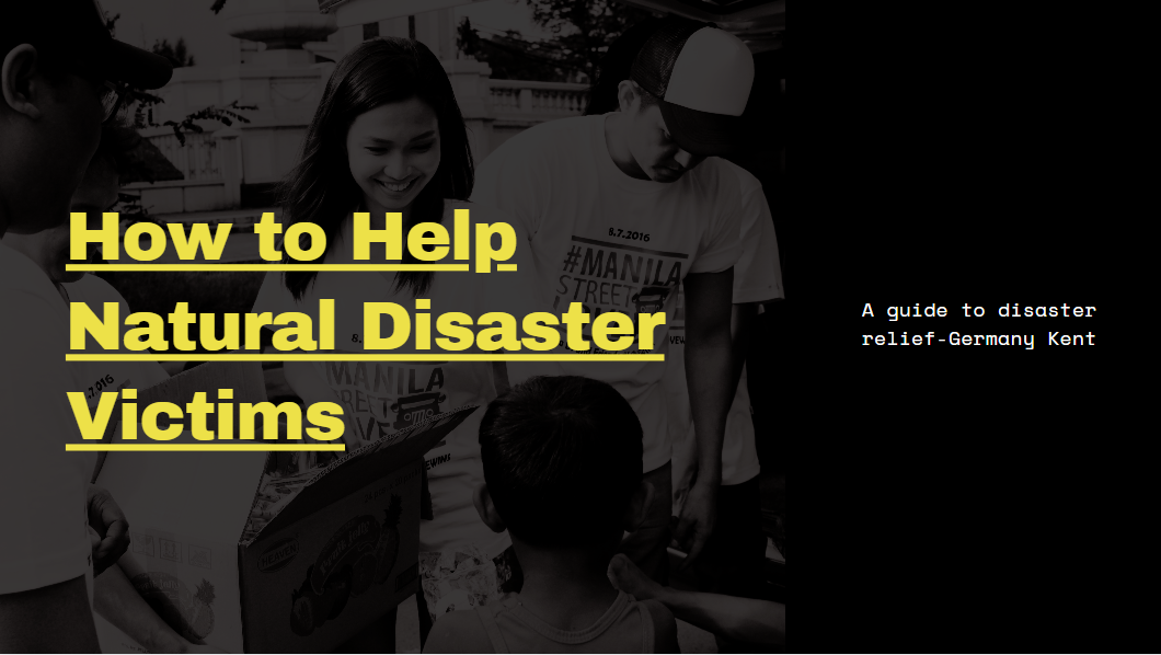 How to Help Natural Disaster Victims - Slidesgo templates