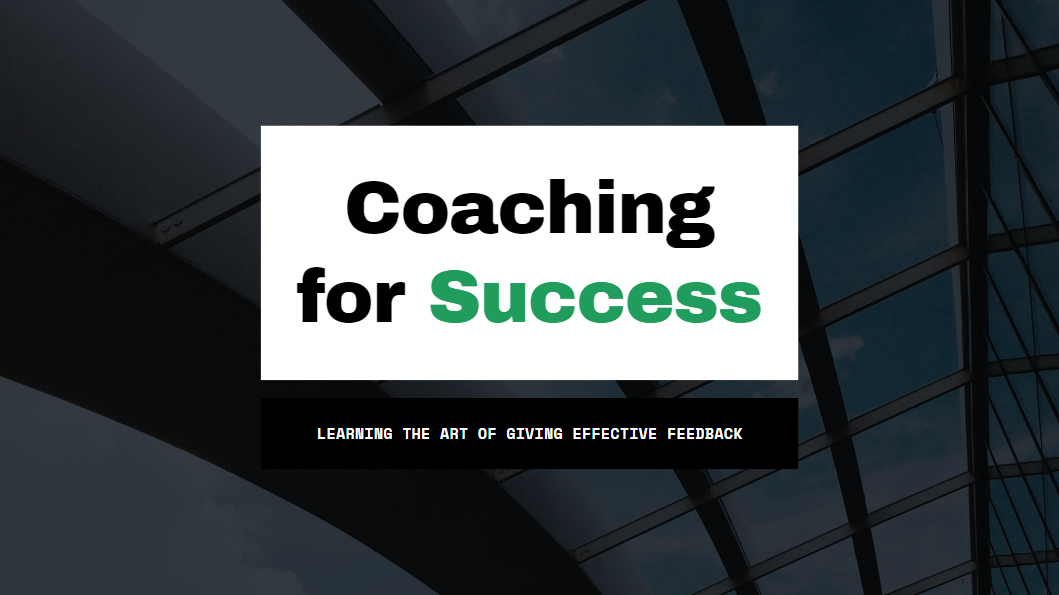 Coaching for Success - Slidesgo templates